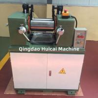 China XK-160 Small Lab Rubber Mixing Mill with Roll Ratio 1 1.35 and Roll Working Length of 320mm for sale