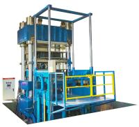 China 22 kW Power Extra Solid Tire Rubber Press Vulcanizing Hydraulic Curing Press for Results for sale