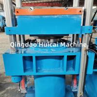 China Nominal Molding Power 1.00MN Slated Floor Mat Making Machine for Plate Size 600*600 mm for sale
