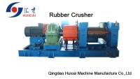 China 50W Green/Blue Rubber Tire Shredder Grinder Crusher Machine for and Rubber Processing for sale
