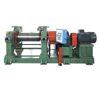 China Blue Green Red Yellow Rubber Mixing Rubber Two Roll Mill with 1000 KG Weight for sale