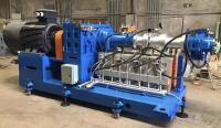 China Cold Feed Pin Barrel Rubber Extruder Machine with 12000 KG Weight and 110 kW Power for sale