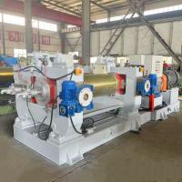 China 55kW Motor Power Open Mix Mill Two Rollers Rubber Mixing Machine With Stock Blender for sale