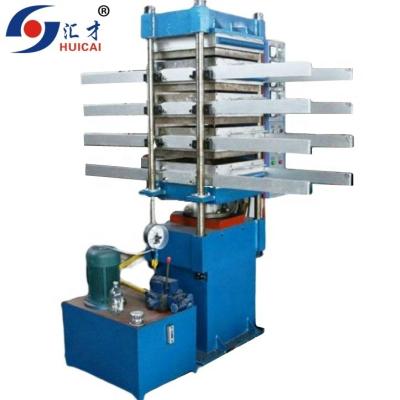 China Stadium Floor Tiles Rubber Press Machine Vulcanizing Automatic Hydraulic Rubber Product Making Line for sale