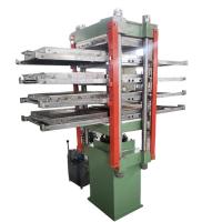 China Recycling Rubber Powder Rubber Tile Vulcanize Press with CE ISO9001 Certificate from HUICAI for sale