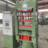 China 220V Voltage Rubber Tile Vulcanizing Press with PLC Touch Screen Control System for sale