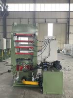 China 220V Voltage Rubber Tile Vulcanizing Press with PLC Touch Screen Control System for sale
