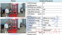 China Blue Green Red Rubber Flooring Tiles Making Vulcanizing Press Machine for sale