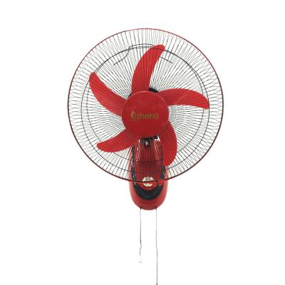 China Plastic 16 Inch Industrial Wall Mounted Fan With Pull Strings and Lithium Battery for sale