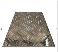 China Aluminum Tread Plate 3003 5083 1050 3mm Thickness 5 Bar Diamond Checkered Sheet for sale