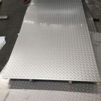 China ASTM 304 Stainless Steel Checkered Plate 1000mm Cold Rolled 2B Finish Diamond Sheet for sale