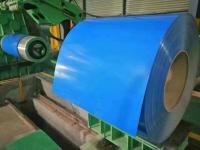 China Sky Blue Prepainted Galvanized Steel Coil RAL Coated 508mm ID 3-6 Tons for sale