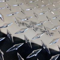 China 5mm 10mm Thick 6063 Aluminum Checker Plate PVC Film Embossed Coated Sheet for sale