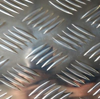 China 5mm 10mm Thick 6063 Aluminum Checker Plate PVC Film Embossed Coated Sheet for sale