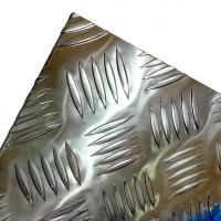 China 3003 Aluminum Diamond Plate 4mm 5 Bars Tread Sheet for Boat Decking and Shipping for sale