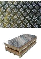 China 3003 Aluminum Diamond Plate 4mm 5 Bars Tread Sheet for Boat Decking and Shipping for sale