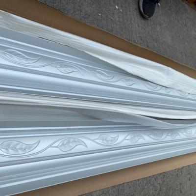 China Aluminum Alloy Gypsum Cornice Mold 2450mm Gypsum Wall Molding for sale