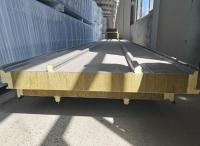 China PU Edge Sealed Rock Wool Sandwich Panel for Fireproof Outdoor Construction, Cold Rooms and Insulated Steel Buildings for sale