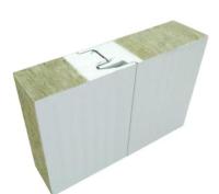 China A1 Fireproof Hidden Screw Joint Polyurethane-edged Rock Wool Sandwich Panel Wall Panel Manufacturer for sale