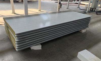 China Anti Condensation PU Edge Rock Wool Sandwich Panel Cladding No Heat Bridge For Clean Workshop PEB Steel Structure for sale