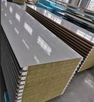 China Prefabricated Rock Wool Sandwich Roof Panels Durable Fire Resistant Waterproof For Industrial Building for sale
