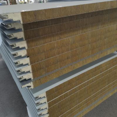 China Polyurethane Edge Sealed Rock Wool Sandwich Panels for sale