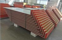 China Wall And Roof Rock Wool Sandwich Panel Insulates Color Steel Sheet With Polyurethane Edge Sealing for sale
