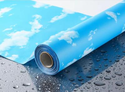 China 0.07mm White Waterproof Plasterboard With Aluminum Foil Ceiling Board PVC Film for sale