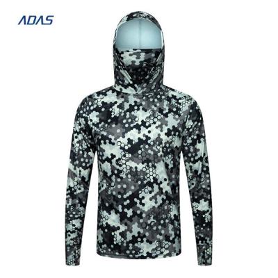 China Long Sleeve Fishing Wear Pullover Fishing Shirt Hooded Jersey 160 Gram for sale