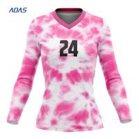 China Sublimated Print Unisex Volleyball Wear Jerseys Long Sleeve ODM for sale