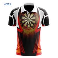 China Sublimation Embroidery Dart Shirt Custom Sports Jerseys Allover Printed for sale