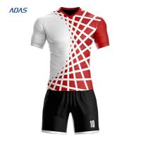 China Youth Practice Bulk Football Jerseys Club Team Training Uniform Suit Full Sublimation Printing for sale