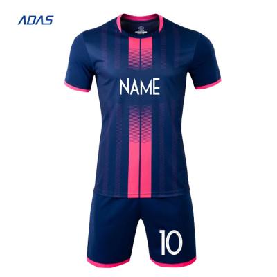 China 100% Polyester Soccer Uniform Quick Dry Sublimated Jersey Season for sale