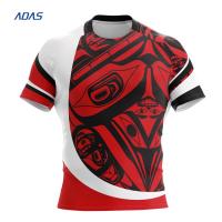 China 220gram Customized Mens Rugby Wear Training Clothing Fluorescence Color for sale
