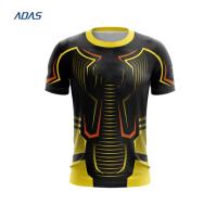 China Anti Shrink Neon Color Gaming Esports Uniform Jersey Shirts Adults Custom for sale