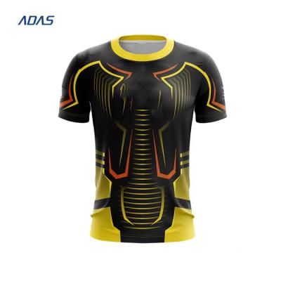 China Anti Shrink Neon Color Gaming Esports Uniform Jersey Shirts Adults Custom for sale