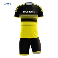 China Full Set Football Quick Dry Sublimated Soccer Uniforms Wear Jersey Shirts Tops ODM for sale
