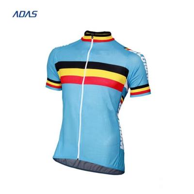 China OEM Unisex Jersey Spandex Bicycle Racing Shirts Breathable For Road Biking for sale