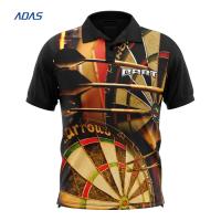 China Unisex Regular Fit Custom Made Dart Shirts Polo Tee Breathable Polyester for sale