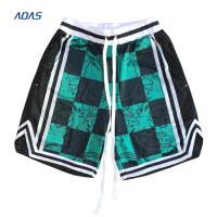 China Custom Polyester Mesh Sublimated Basketball Shorts For Men Running Workout for sale