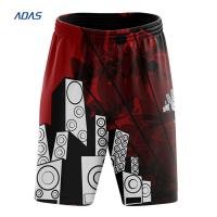 China Sublimation Mens Polyester Workout Shorts Summer Sportswear Customized 100% Polyester for sale
