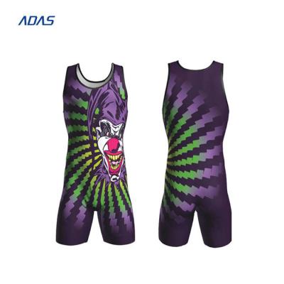 China 300gsm Freestyle Reversible Tight Wrestling Singlet Men'S Sportswear Custom for sale
