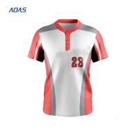 China Plain Dyed Softball Baseball Team Wear Uniform Jerseys 260grams Customize for sale