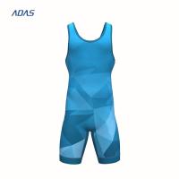 China Sand Blast Blank Tight Wrestling Singlet Sublimation Spandex for men for sale