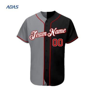 China Custom Made Polyester Sublimation Baseball Team Wear Jersey Sweat Proof for sale