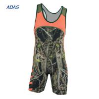 China Polyester Spandex Custom Youth Wrestling Doublet Uniform Sleeveless Jockstrap for sale