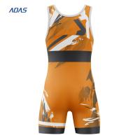 China Breathable Youth Sublimated Women Wrestling Spandex Plain 200 Grams for sale