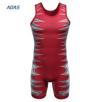 China Custom Quick Dry One Piece Tight Wrestling Singlet Suit With Spandex Polyester for sale