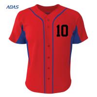 China 100% Polyester Sublimated Pullover Sports Baseball Team Wear Jersey Custom for sale