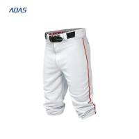 China 200gsm Lightweight Sublimated Baseball Sweatpants Uniforms Black Striped for sale